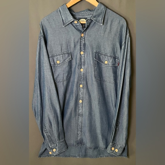 Tommy Bahama | Shirts | Tommy Bahama Xl Lightweight Linen Chambray Long ...